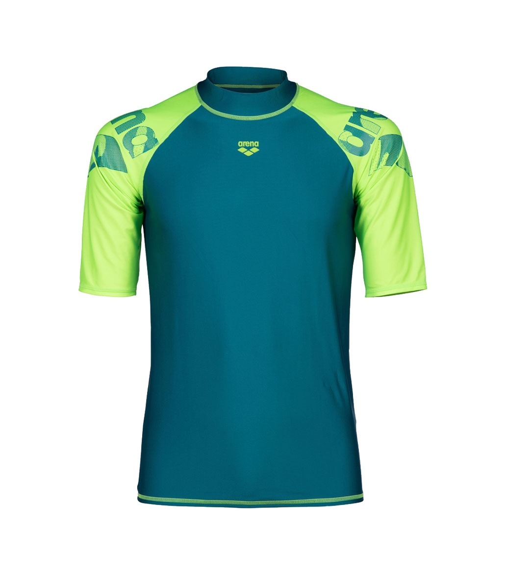 Arena Ss22 Isex Jr Arena Rash Vest S/S Swim Suit 006295 - OHmyTAGS.com